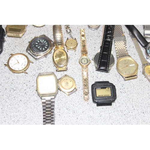 Qty of assorted vintage and later watches etc