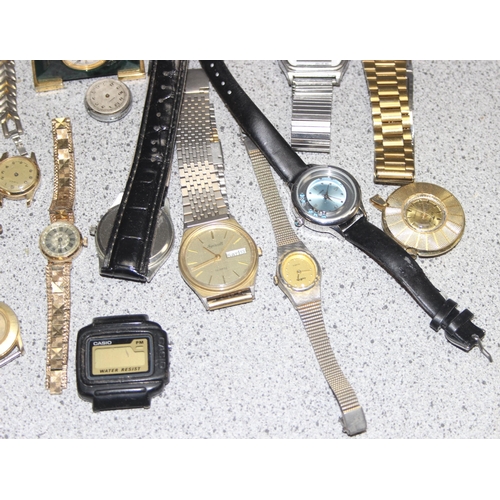 Qty of assorted vintage and later watches etc