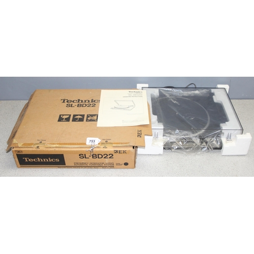 Technics SL-BD22 Automatic Turntable System in original box, seemingly ...