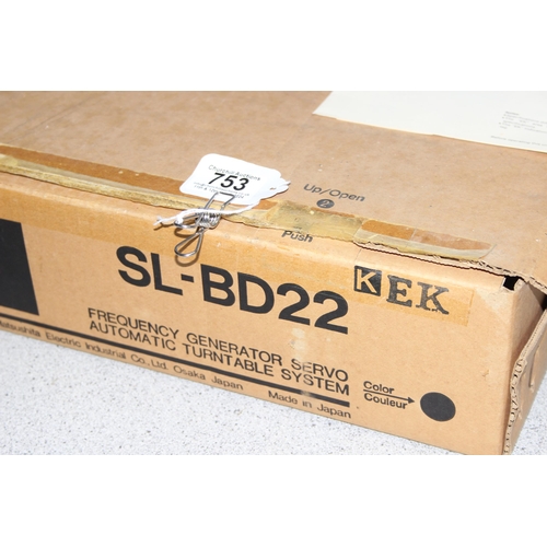 Technics SL-BD22 Automatic Turntable System in original box, seemingly ...