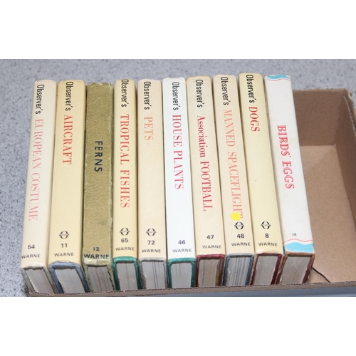 10 Observer books to include European costume and birds eggs amongst others