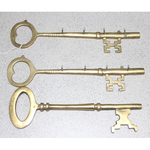 Extra large vintage heavy solid brass key possibly used as an ...