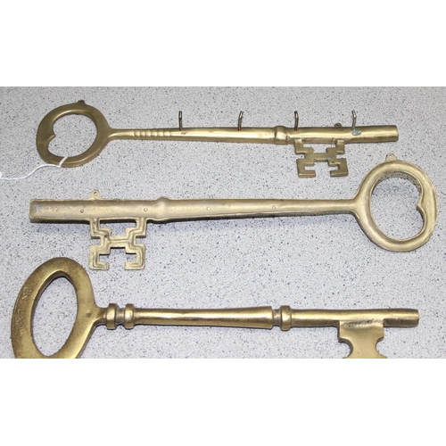 Extra large vintage heavy solid brass key possibly used as an ...