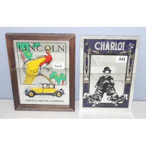 2 vintage advertising mirrors, one for Lincoln Motor Company and the ...