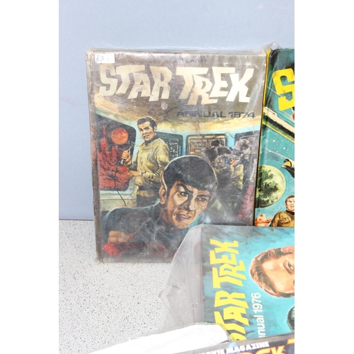 Qty of Star Trek themed books, mostly annuals