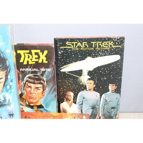 Qty of Star Trek themed books, mostly annuals
