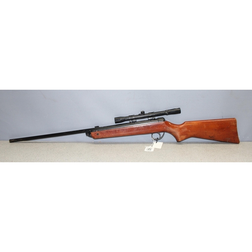 A .22 BSA Meteor MK3 air rifle with model 7 Original 4x20 telescopic ...