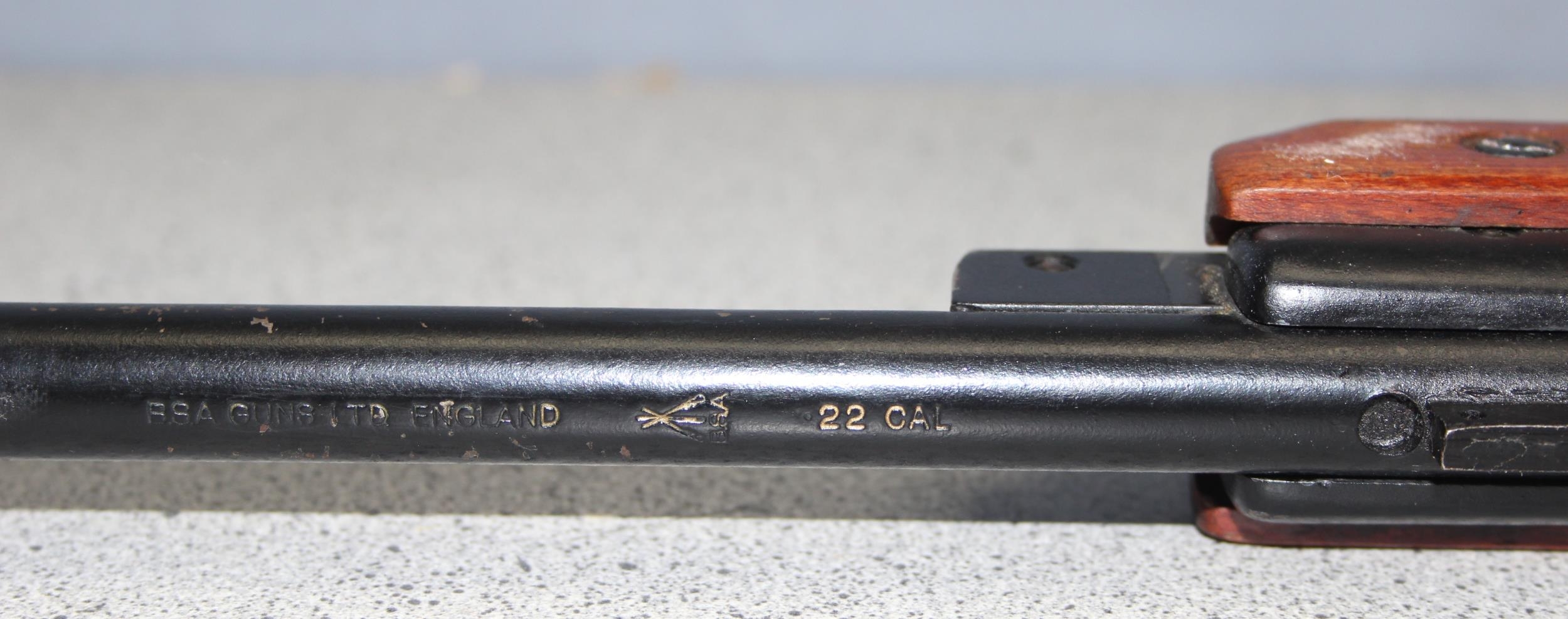 A .22 BSA Meteor MK3 air rifle with model 7 Original 4x20 telescopic ...