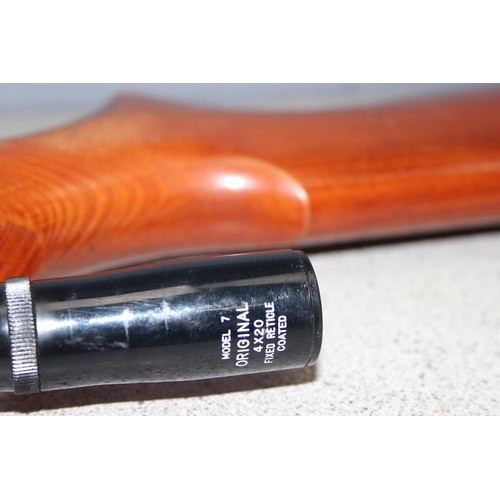 A .22 BSA Meteor MK3 air rifle with model 7 Original 4x20 telescopic ...