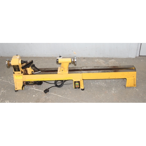 Perform CCSL 5 speed wood turning lathe, approx 137cm wide
