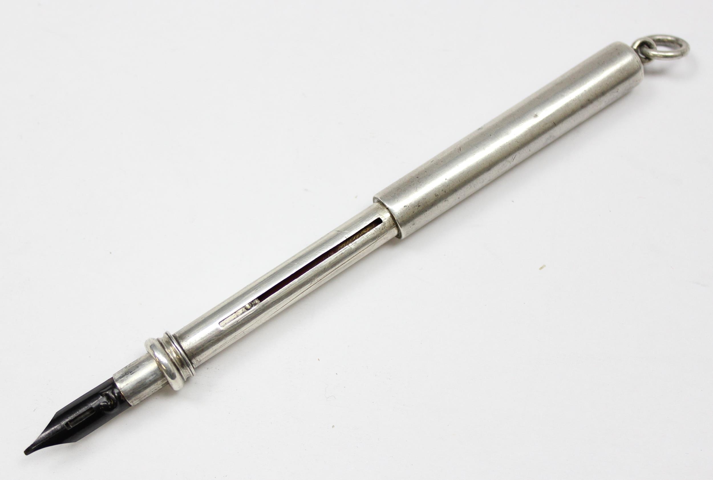 Sampson Mordan silver, a 19th century silver combination dip fountain ...