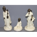 3 unusual Minton porcelain and bronze figures to inc MS4 Sea Breeze ...