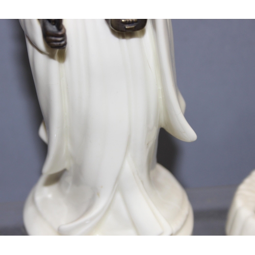3 unusual Minton porcelain and bronze figures to inc MS4 Sea Breeze ...