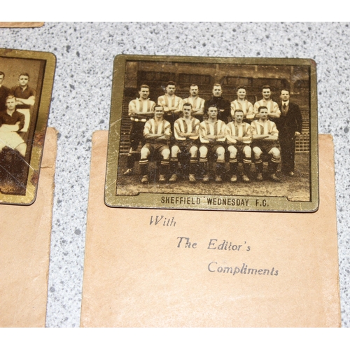 A large qty of 1920's and 1930's Topical Times football related cards ...