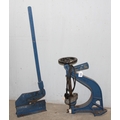 Stenor tyre vulcanise machine and a pair of folding shears