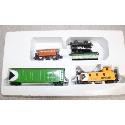 Bachmann electric train engines, rolling stock, track, transformer etc
