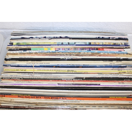 Large quantity of records, mostly vinyl albums, plus some 12 inch ...