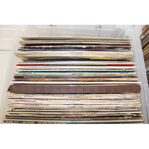 Large quantity of records, mostly vinyl albums, plus some 12 inch ...