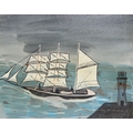 Attributed to Graham Lockyer Alsop (Contemporary) after Alfred Wallis ...