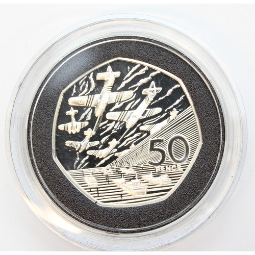 British Silver Coins - a 1994 D-Day Normandy Landings Fifty Pence ...
