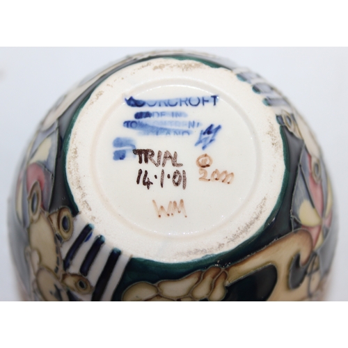 Moorcroft Pottery of Stoke-on-Trent: A trial piece ceramic lidded ...