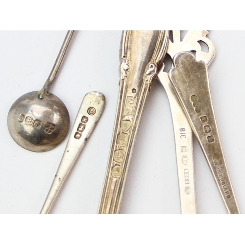 [72.45g] - five assorted silver spoons, four with English hallmarks and ...
