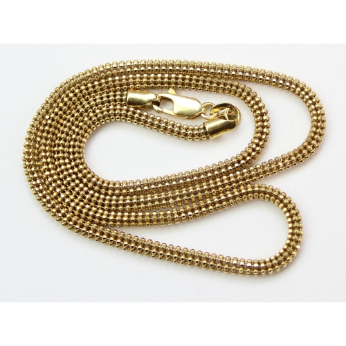 [18.09g] - an 18ct gold necklace formed from a hollow chain of linked ...