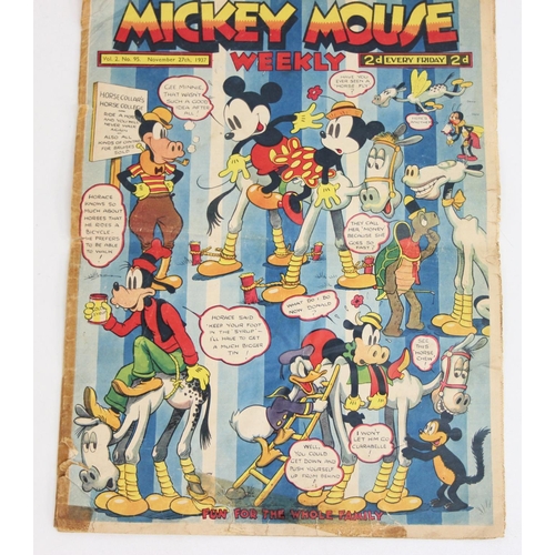 Walt Disney Mickey Mouse Weekly comic volume 2 number 95, dated 27th ...