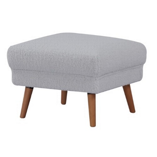 Homebase new old stock - Savannah cosy boucle foot stool in white ...