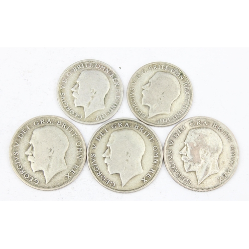 [63.15g] - three .500 silver half crown coins [two 1920 & 1922] and two ...