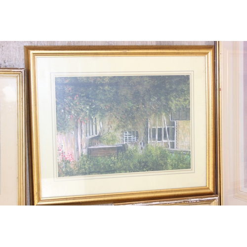 A large qty of assorted pictures to inc a print of an old map of Dublin ...