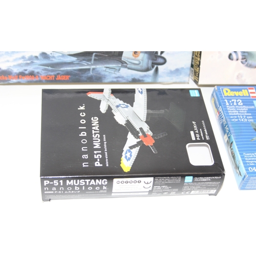 Assorted vintage model kits to incl Airfix aviation kits and a ...