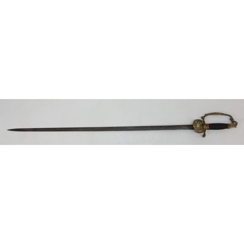 A Serbian military dress sword with clam-shell guard, with Serbian ...