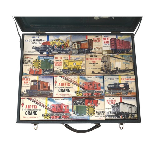A group of twelve Airfix HO and OO Gauge scale model construction kits ...
