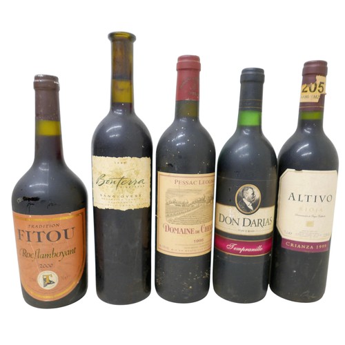 Four bottles of red wine including Domaine de Chevalier Grand Cru ...