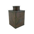 An Arts and Crafts Newlyn style planished copper tea caddy, by Herbert ...