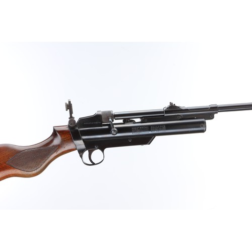 WEBLEYA SERVICE AIR RIFLE MKII .22 NVSN Ribbed horn butt plate, walnut ...
