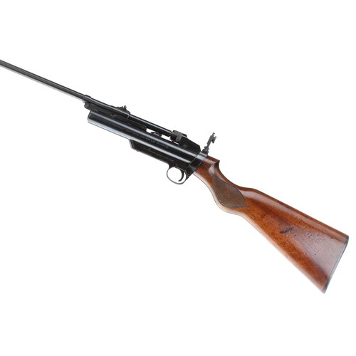 WEBLEYA SERVICE AIR RIFLE MKII .22 NVSN Ribbed horn butt plate, walnut ...