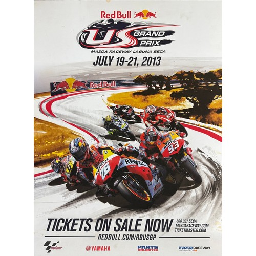 Original 2013 Laguna Seca US Motorcycle Grand Prix Poster Good ...