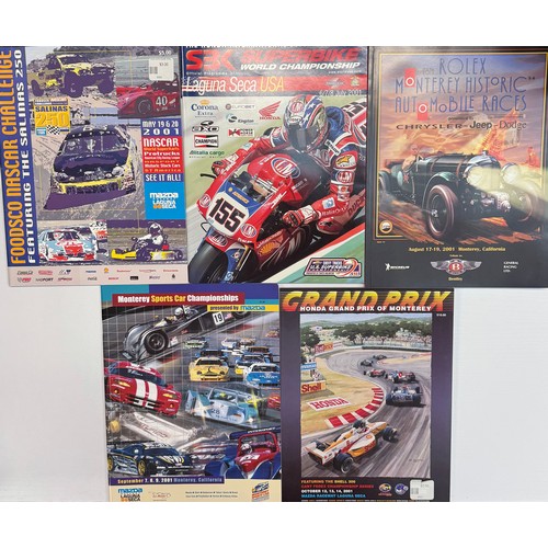 Complete set of 2001 programs for Laguna Seca Consists of all 5 events ...