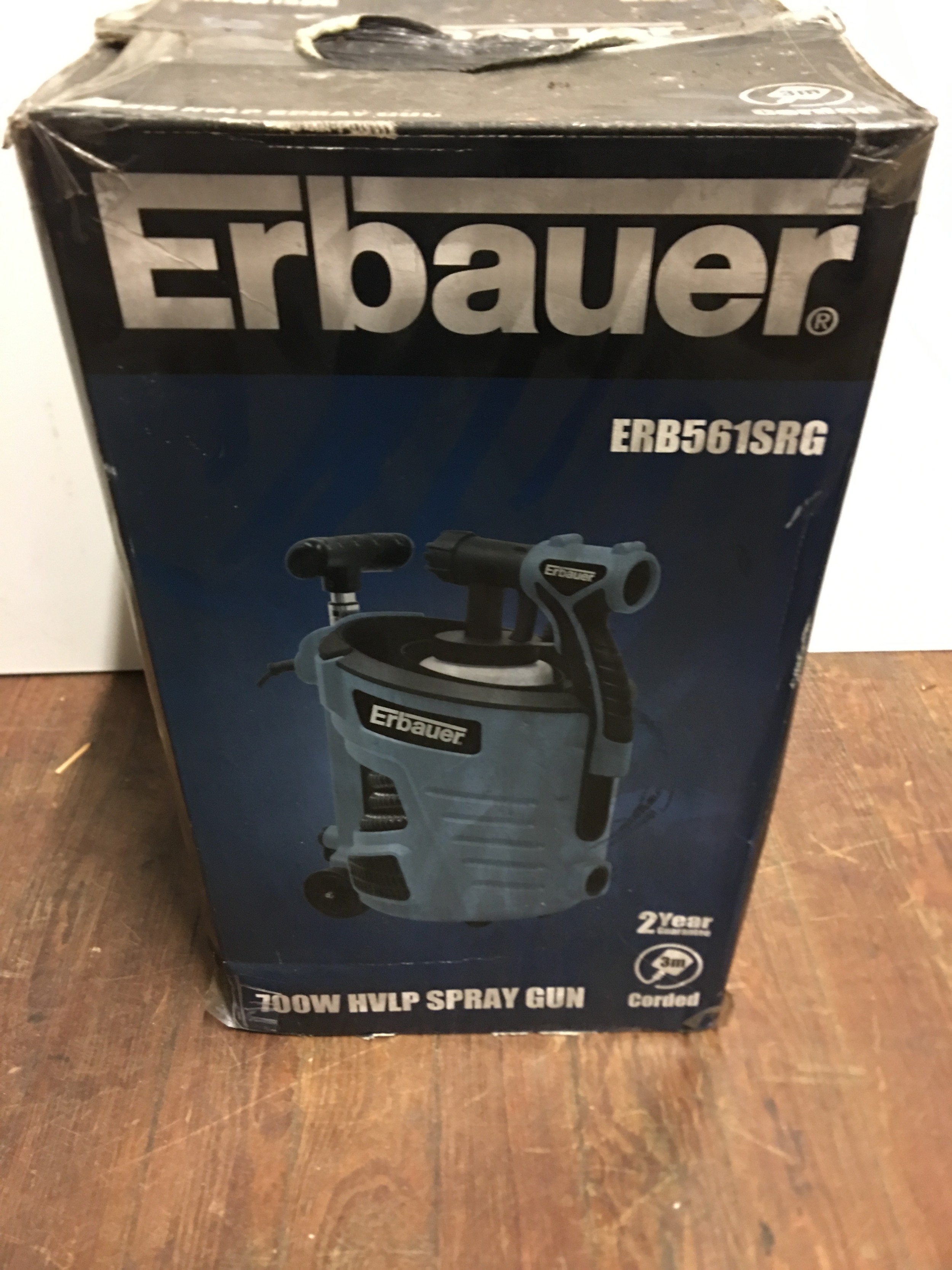 Boxed Erbauer spray gun.