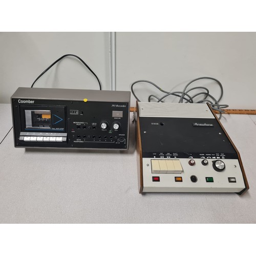 Vintage 1980's/90's Coober 393 tape recorder along with 1970's Ansofone ...
