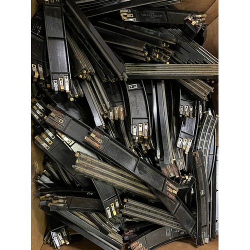 Large qty of Trix railway tracks.