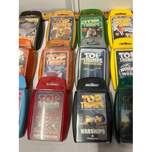 21 x vintage top trumps cards to include the simpsons, warships ...