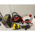 Boxed Challenge desk fan, MacAlister sander, Black and Decker wall ...