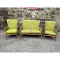 Antique 3 piece sofa set with retractable arm rests, needs attention ...
