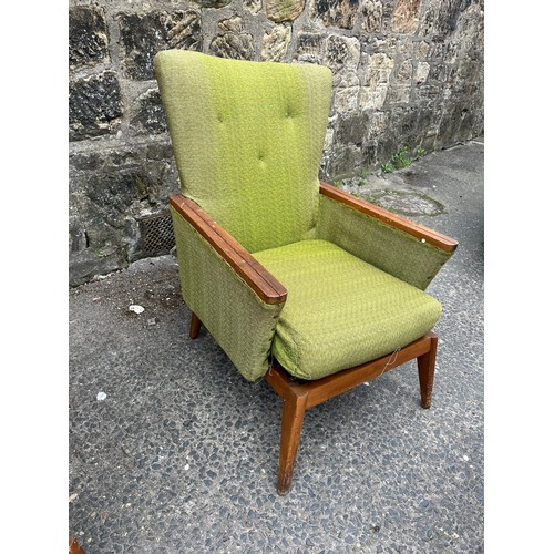 Antique 3 piece sofa set with retractable arm rests, needs attention ...