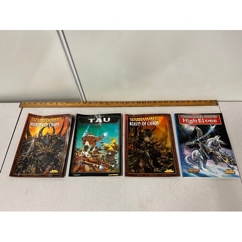 4 x Warhammer books.