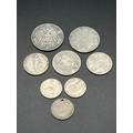Selection of silver coins to include 1908 Deutsches Reich Funf Mark ...