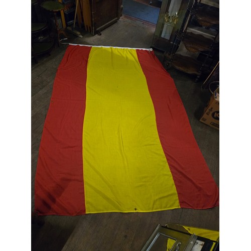 Large Spain woven flag, hand sewn, stamped Spain 3yd (9ft 5 x 4ft ...